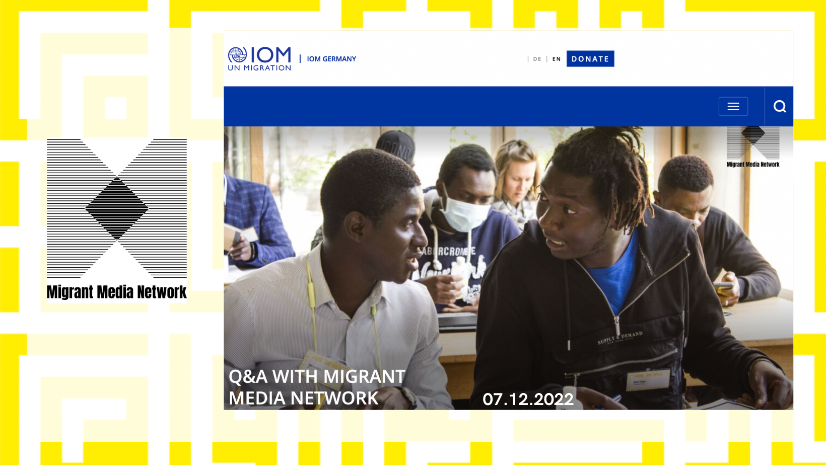 IOM_ Germany Q&A with two team members of the Migrant Media Network ...